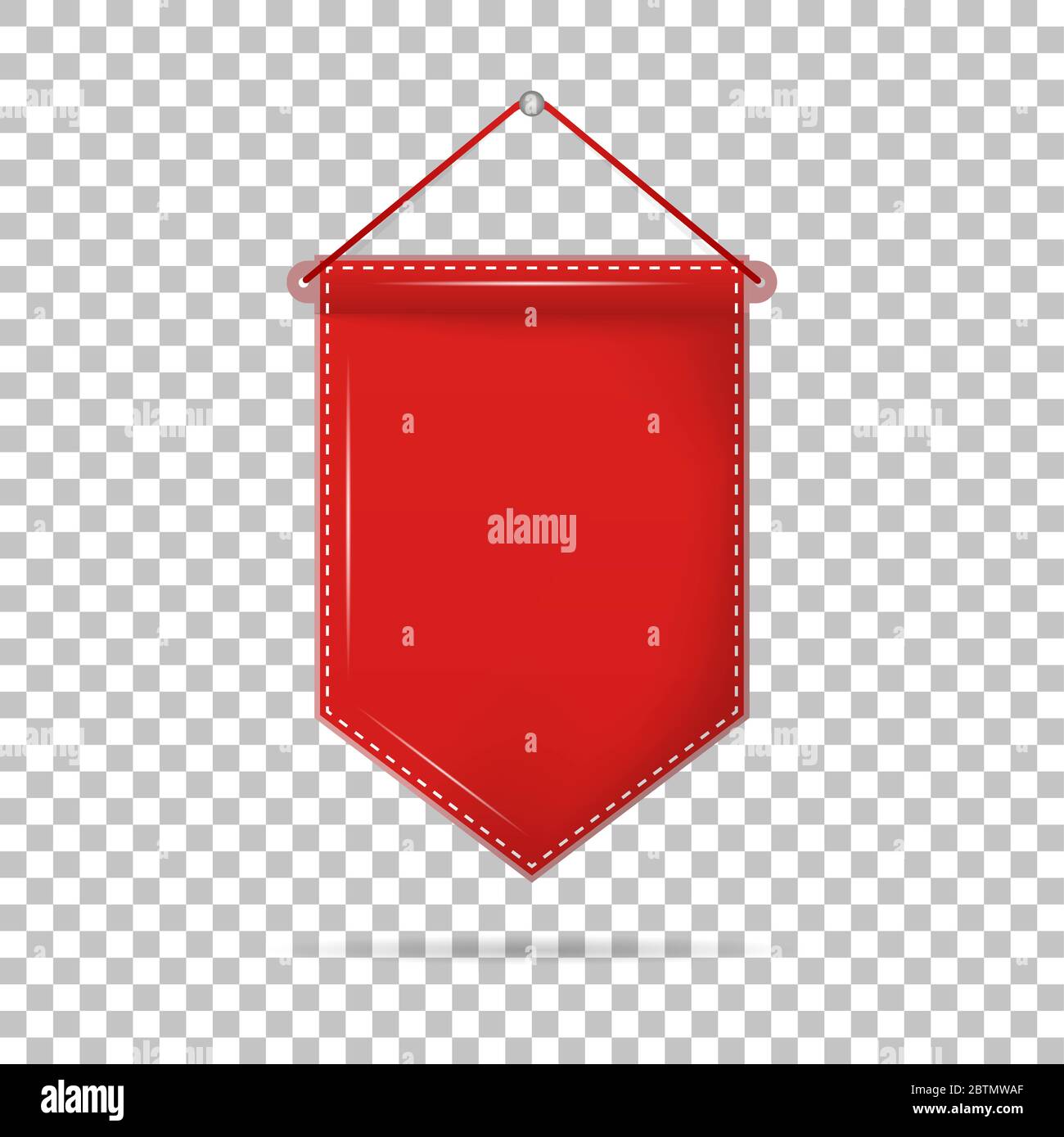 Pennant hanging, on a isolated background. Vector Stock Vector Image ...