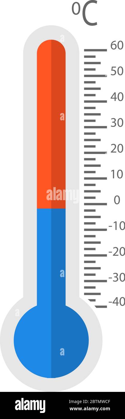 Thermometers measuring heat and cold vector illustration Stock Vector ...
