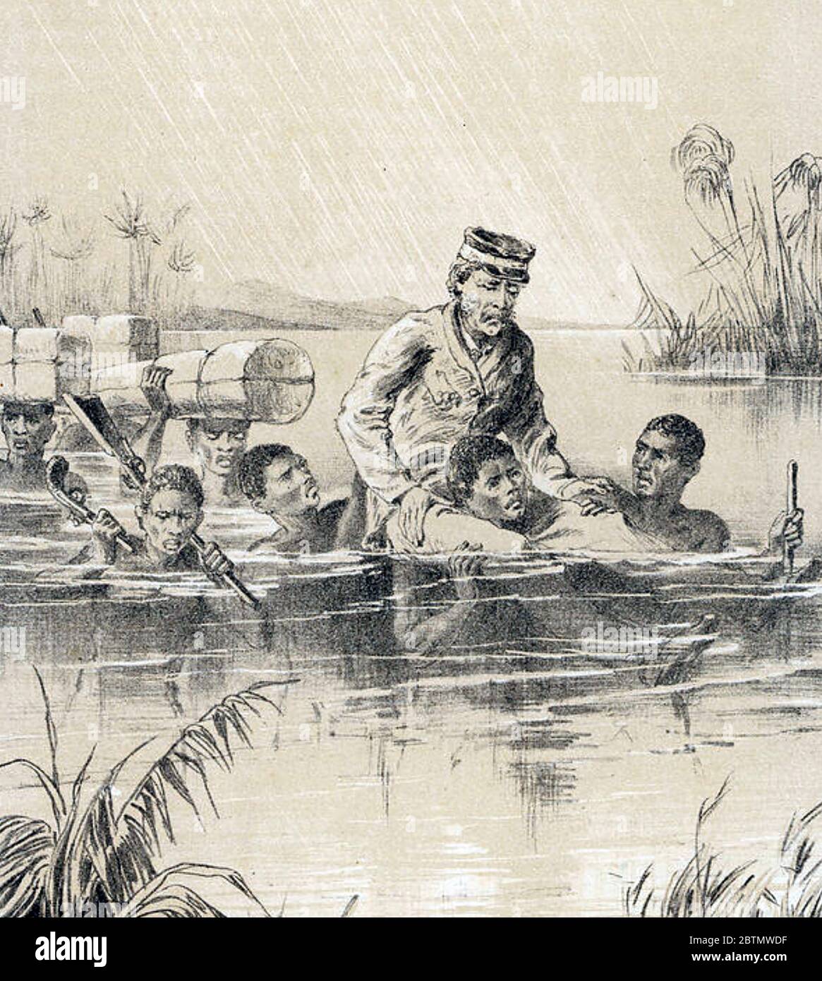DAVID LIVINGSTONE (1813-1873) Scottish physician and missionary carried ...