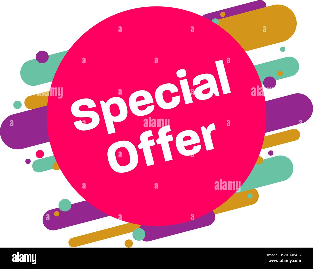 Sticker special offer, flat style. vector illustration Stock Vector ...