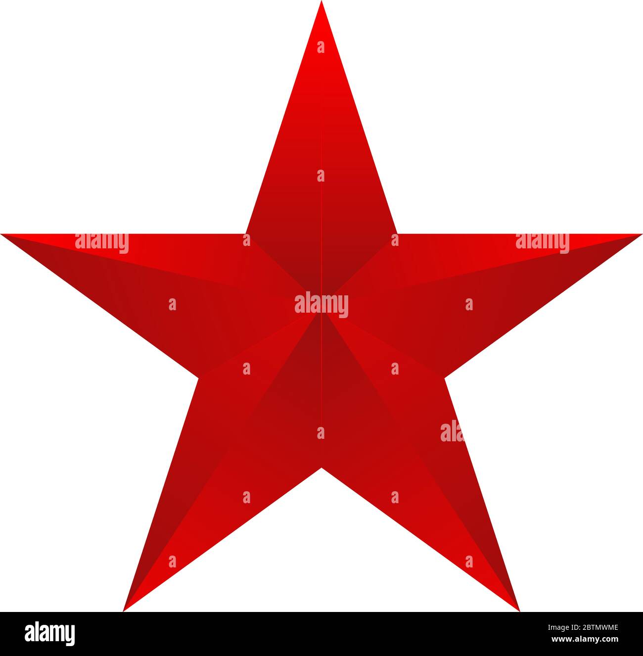 Red star on a white background, a vector illustration Stock Vector ...
