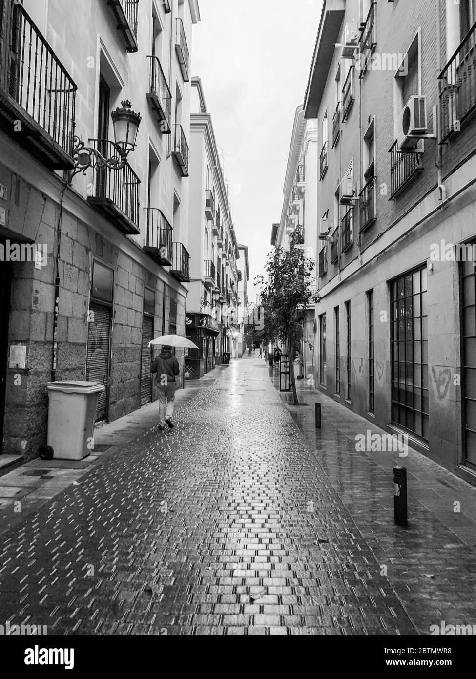 Madrid spain covid 19 Black and White Stock Photos & Images - Alamy