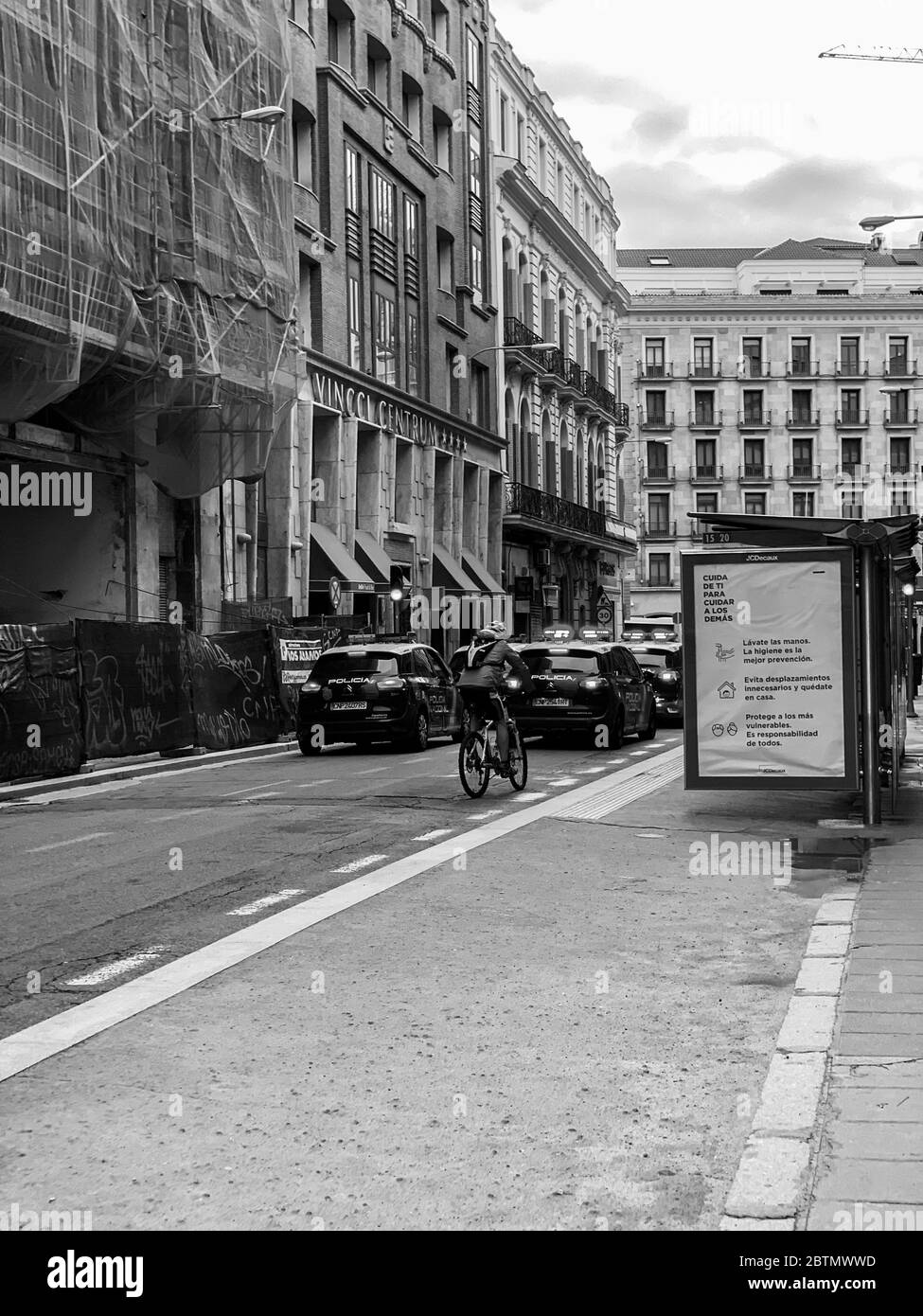 Madrid spain covid 19 Black and White Stock Photos & Images - Alamy