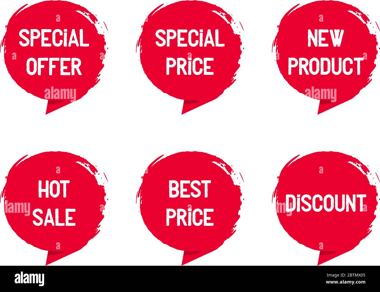 Set stamps with words for sale, Special offer, new product, vector ...