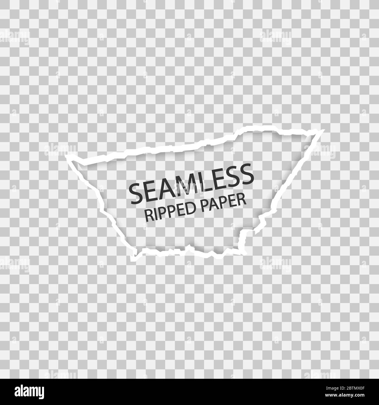 Ripped paper elements on isolated background, vector Stock Vector Image ...