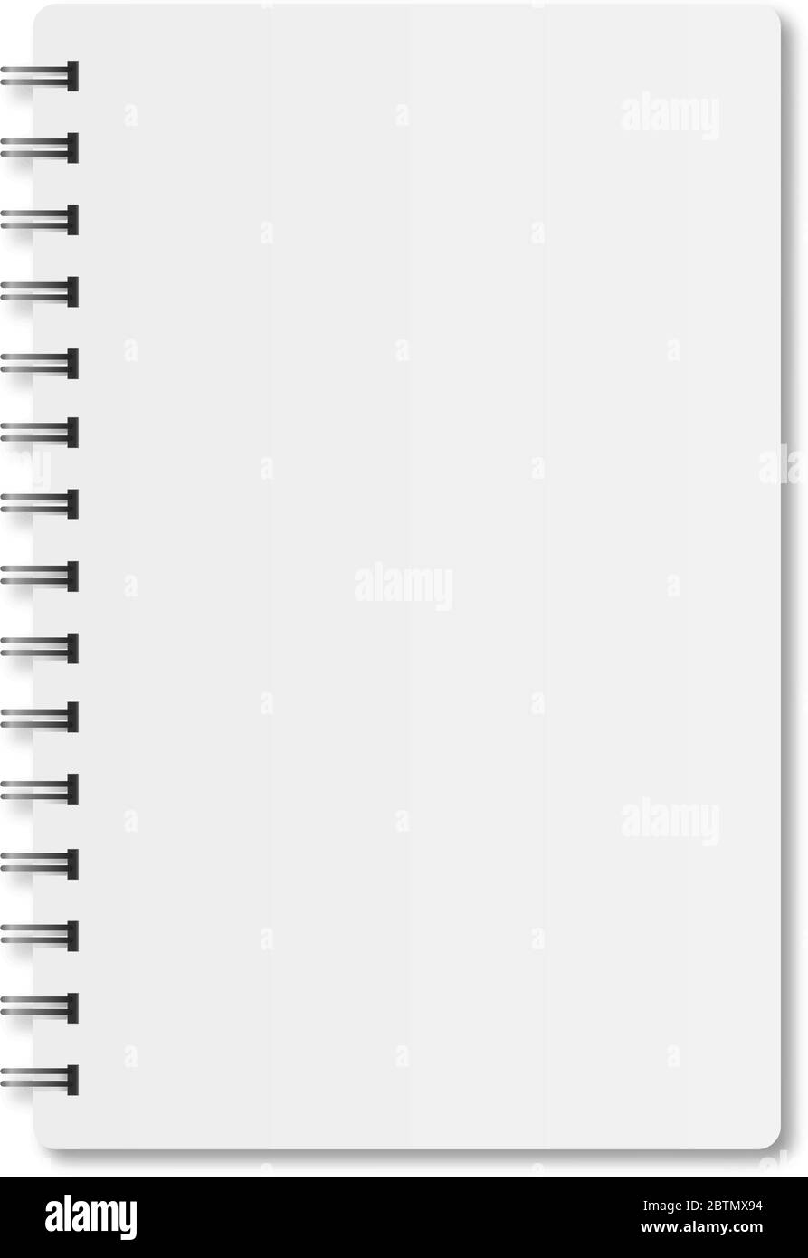 Composition notebook on white Stock Vector Images - Alamy