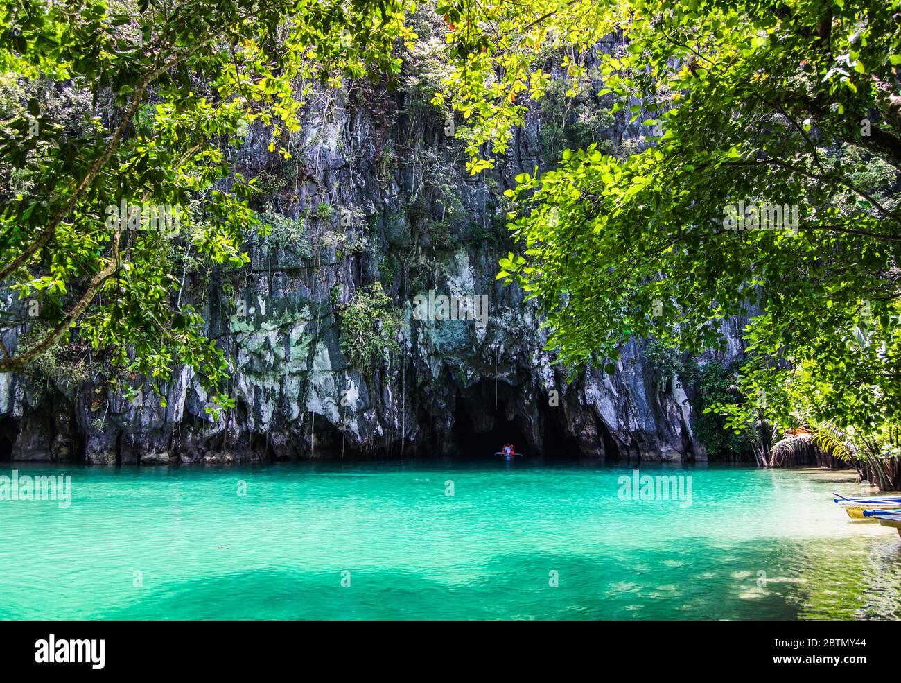 Beautiful lagoon, the beginning of the longest navigable underground ...