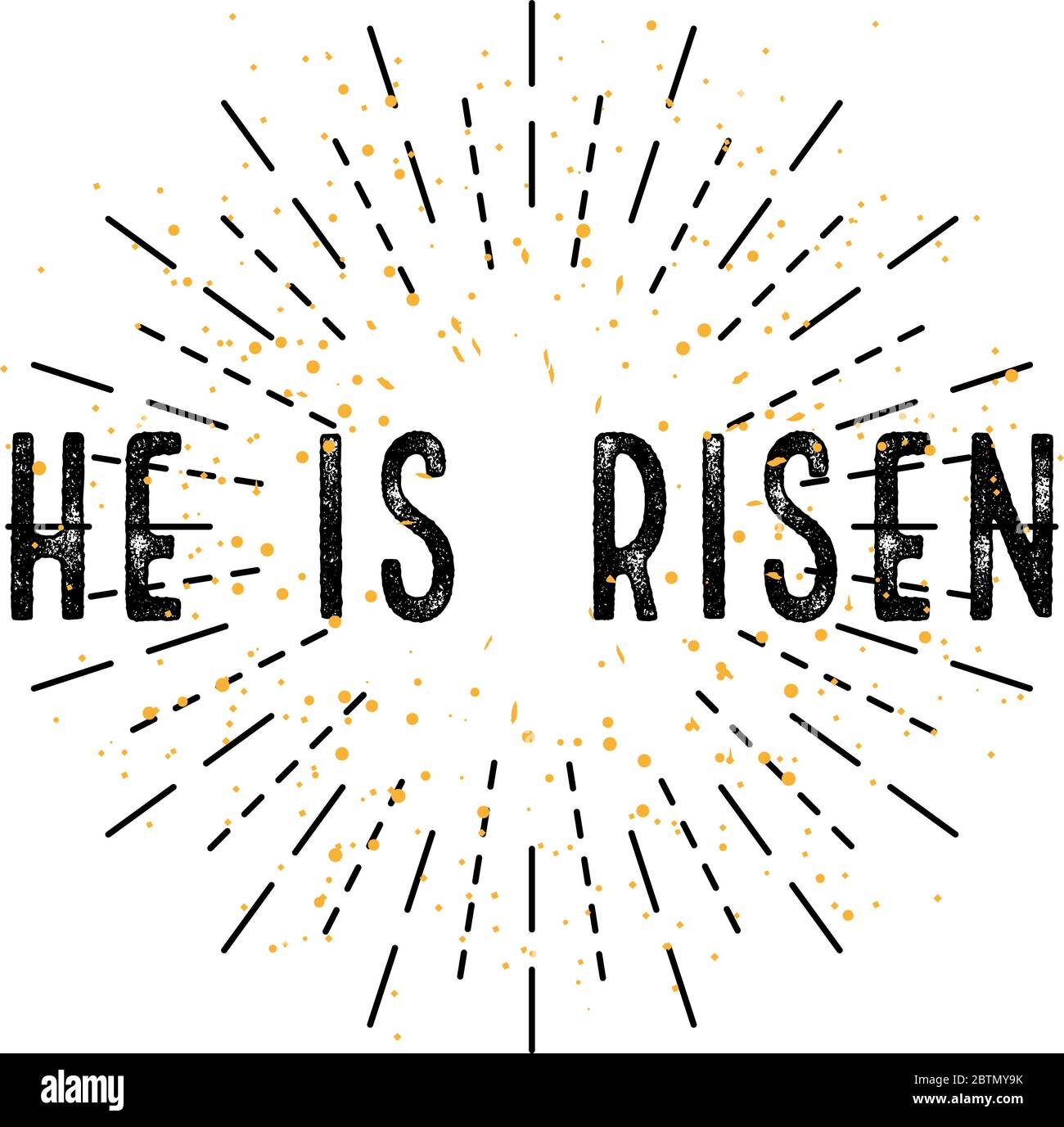 Risen text cross on Stock Vector Images - Alamy
