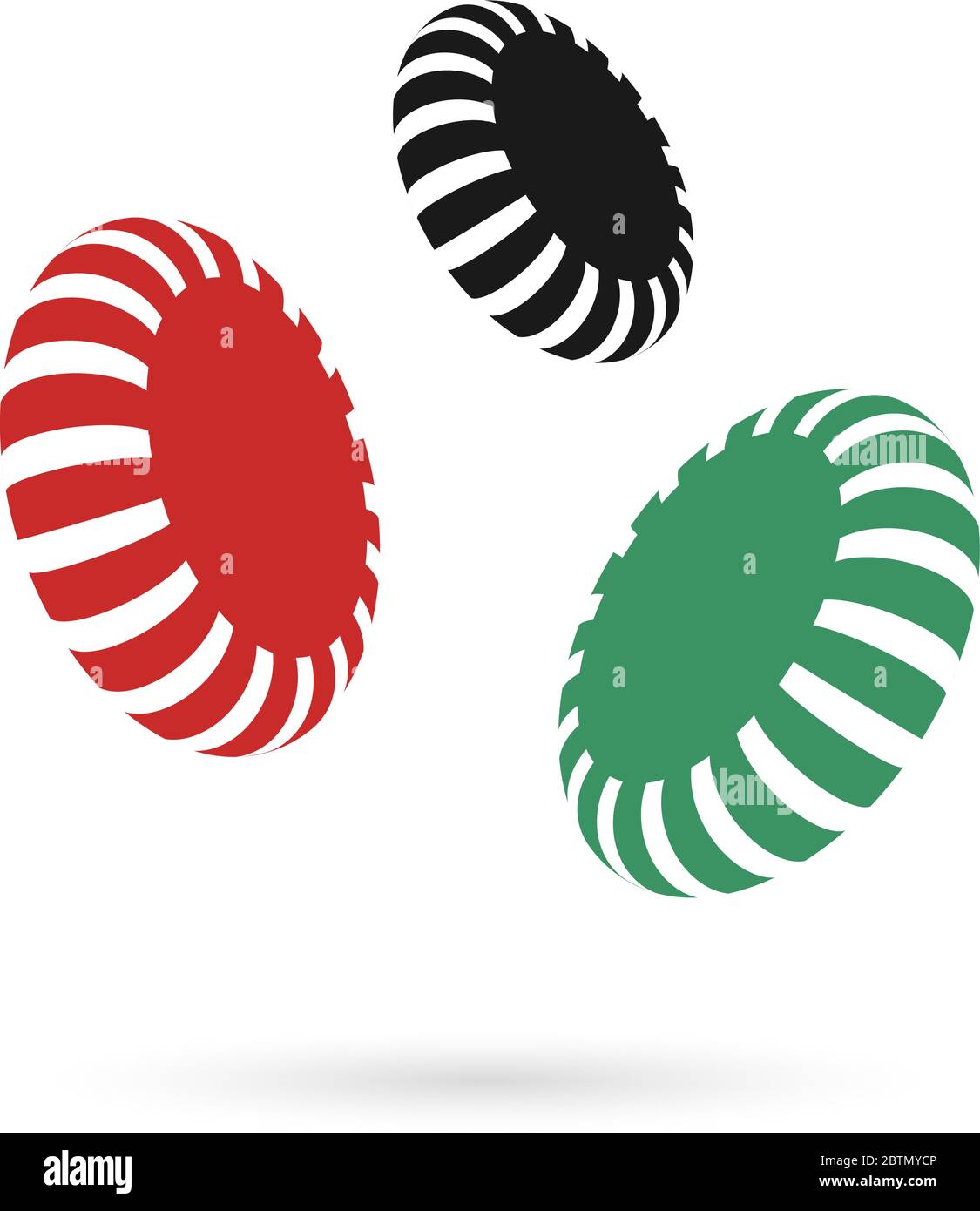 Chip with shadow on a white background, vector illustration Stock ...