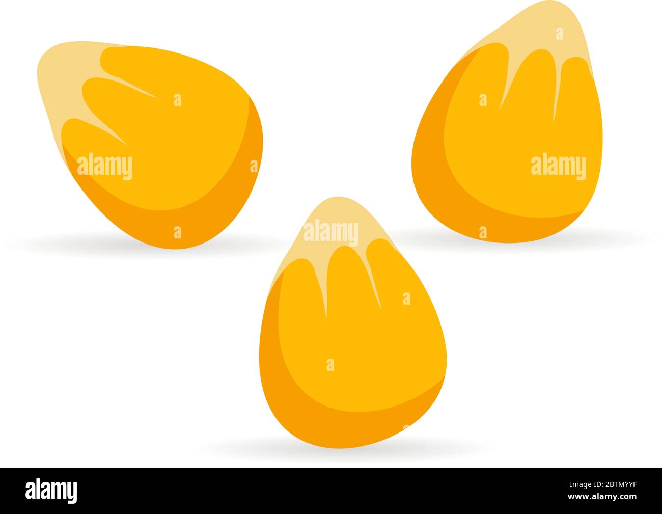 Corn flat icon with shadow on white background Stock Vector Image & Art ...