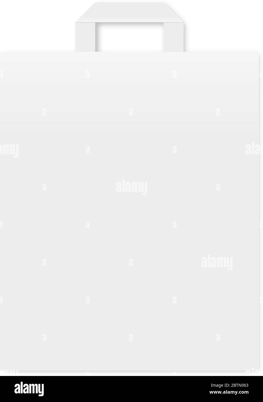 Paper package on white background in mockup style Stock Vector Image ...