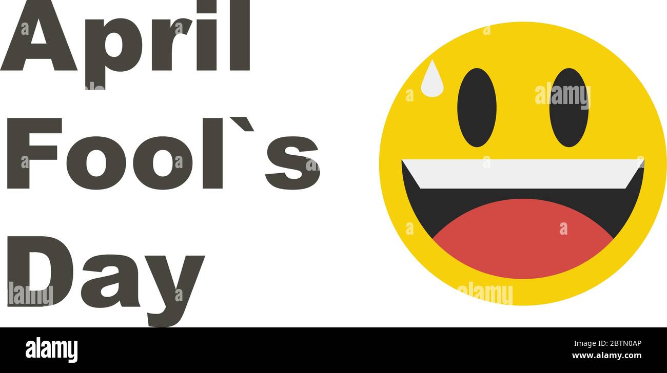 Happy fools day. Holiday day. Celebration poster. - vector Stock Vector ...