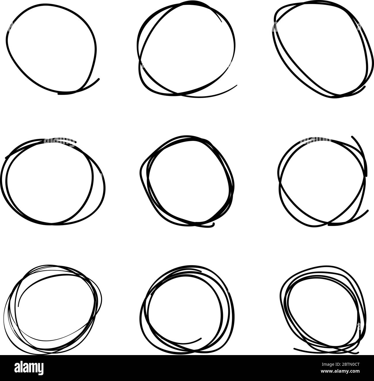 Circles set hi-res stock photography and images - Alamy