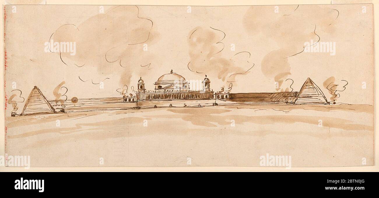 Plan and elevation of colonnade hi-res stock photography and images - Alamy