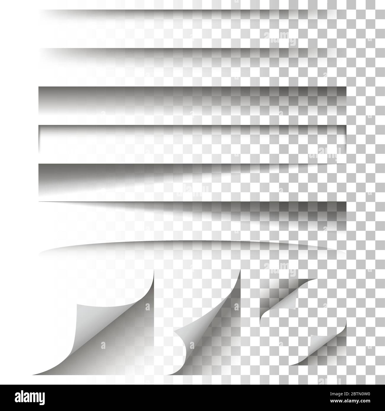 Paper shadow effect on a isolated background - vector Stock Vector ...