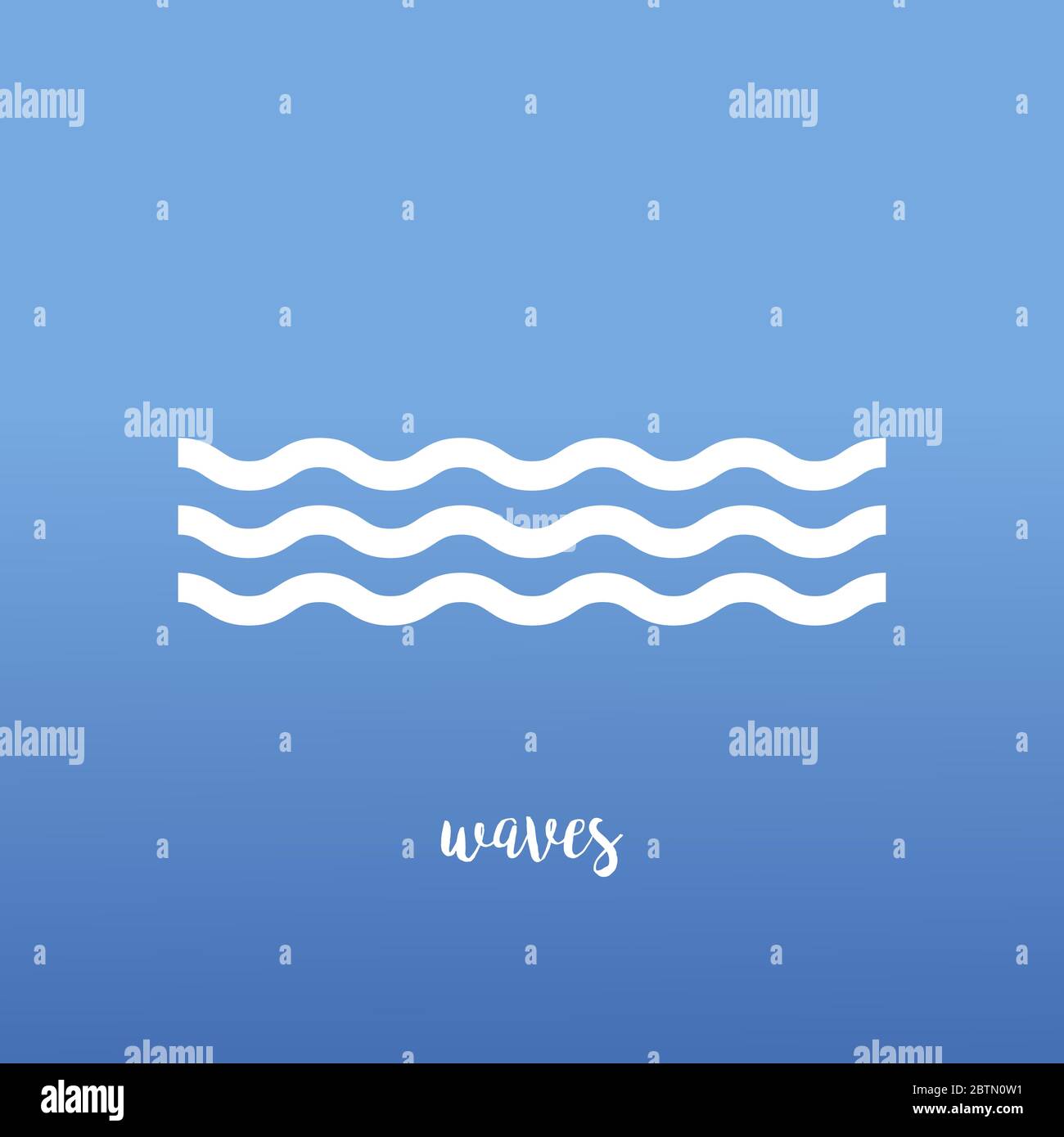 Wave background. Icon water. Sea waves icon. Blue background in waves ...