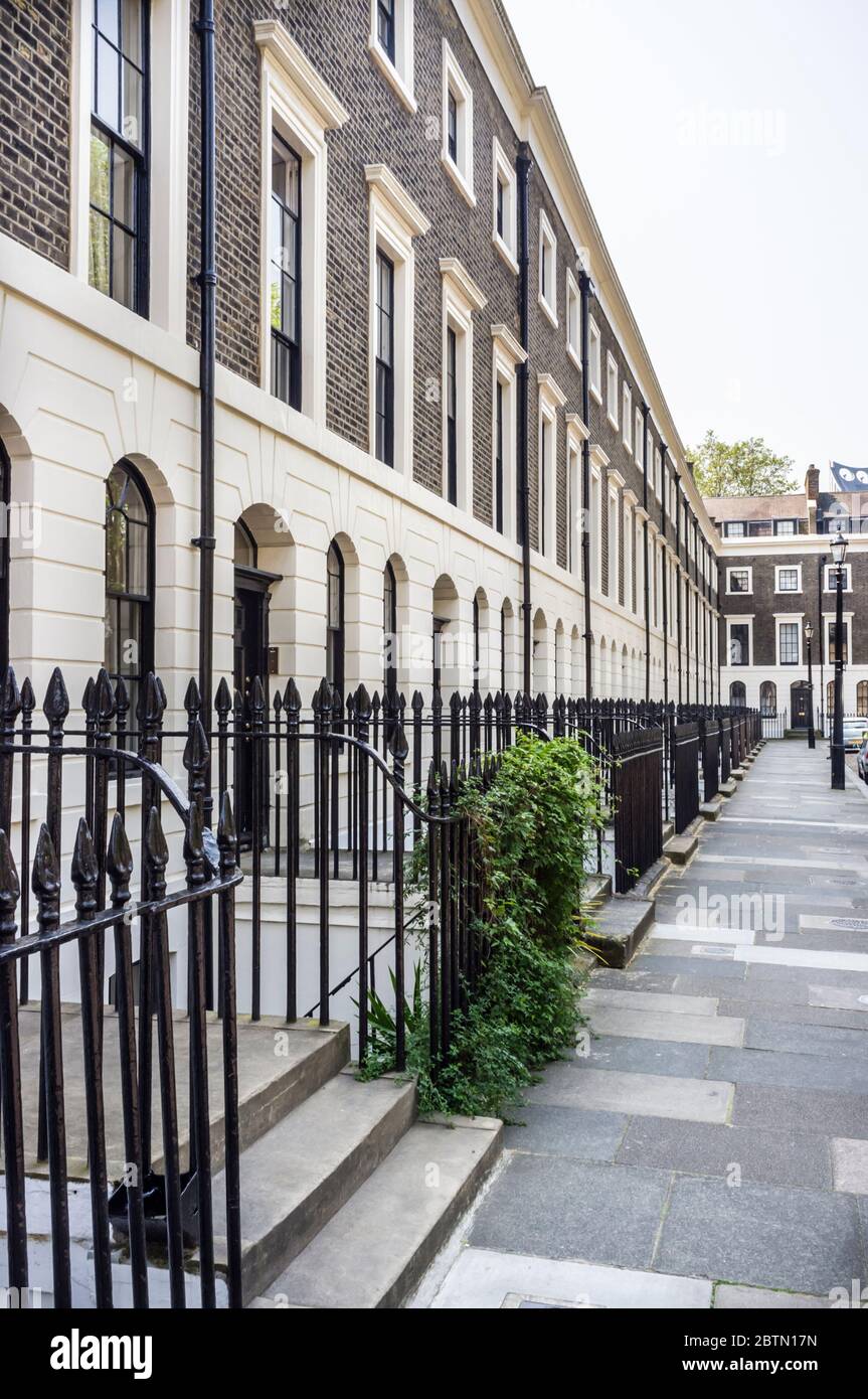 Period houses of Trinity Church Square, with their distinctive Georgian ...