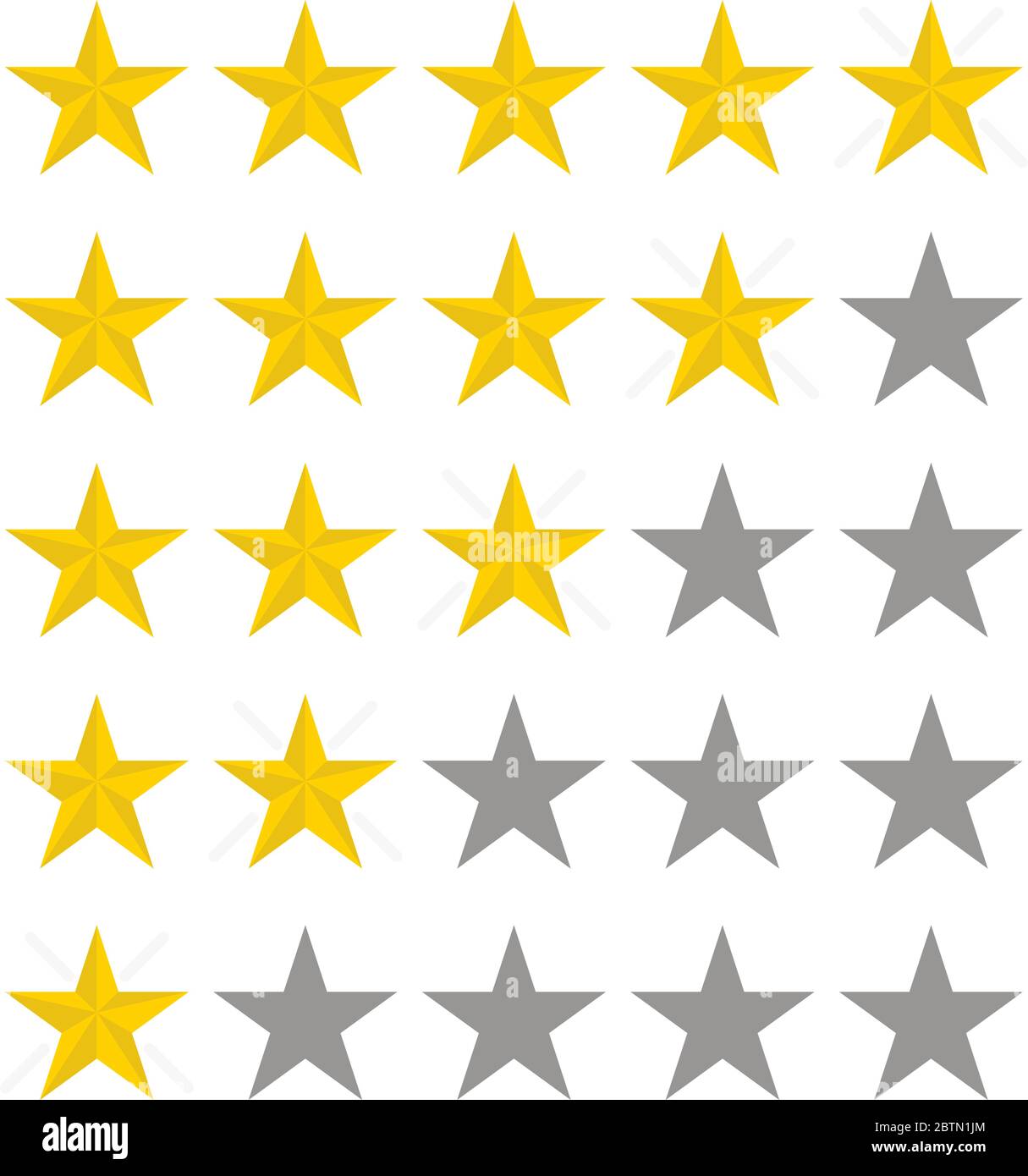 Stars rating. Vector five star. Rate design. Illustration in flat style ...