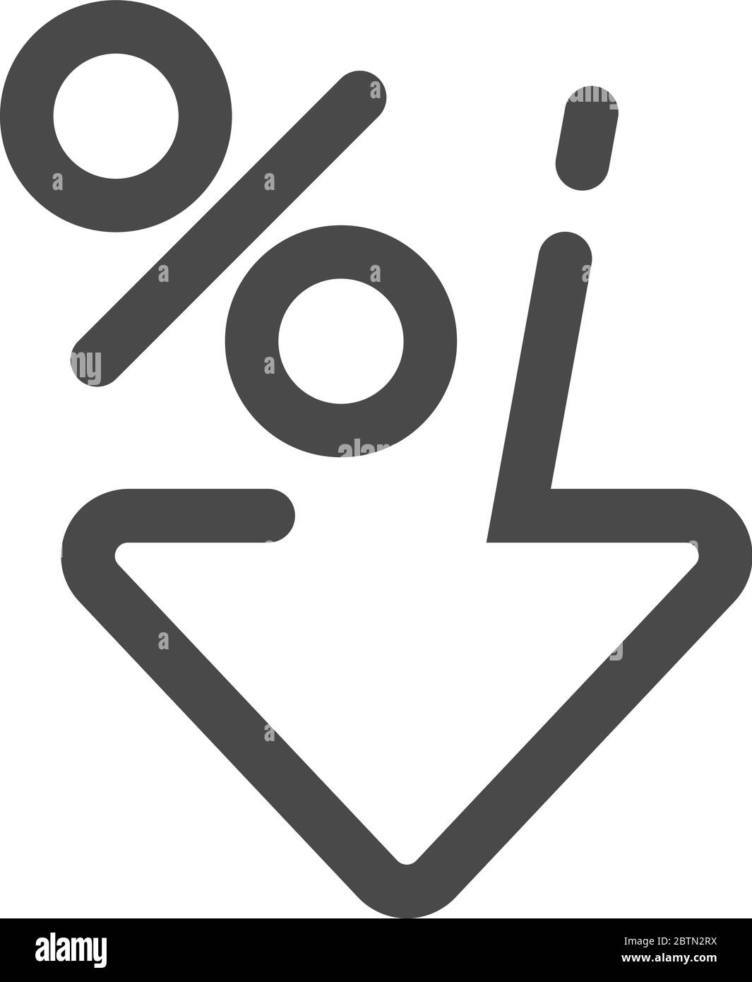 Rates down arrow Stock Vector Images - Alamy