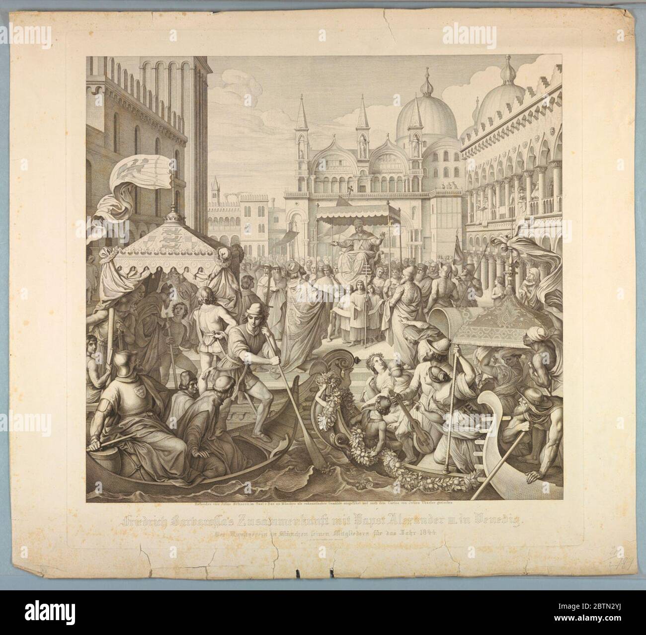 Friedrich Barbarossa and Pope Alexander III. Research in Progress Stock ...