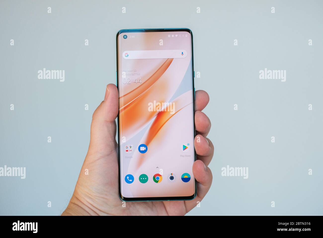MAY 2020, RIGA - Newly launched ONEPLUS 8 Pro Android smartphone is ...