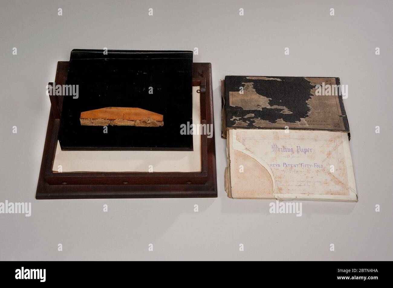 Patent model for autographic printing. This patent model demonstrates ...