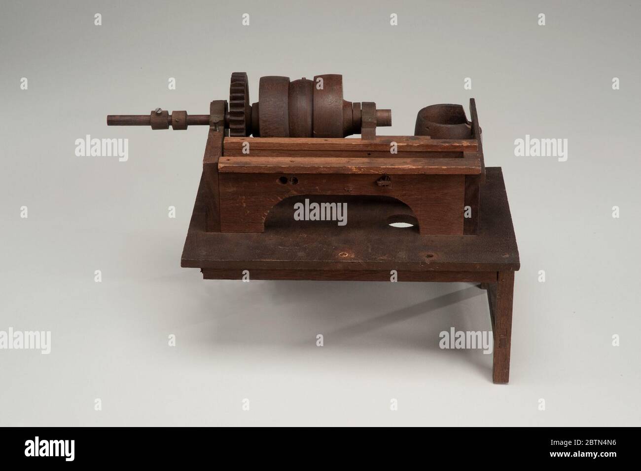 Patent model for lathe. This patent model demonstrates an invention for ...