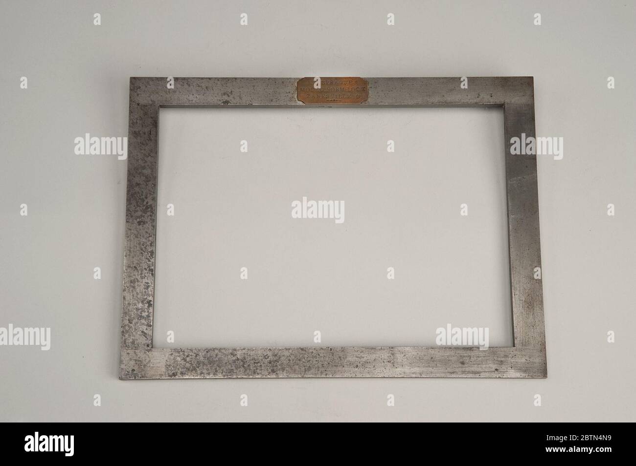 Patent model for printers chase lock. This patent model demonstrates an ...