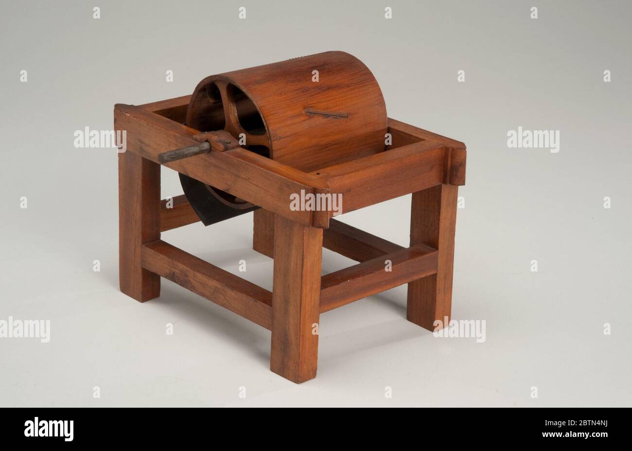 Patent model for perforating machine. This patent model demonstrates an ...