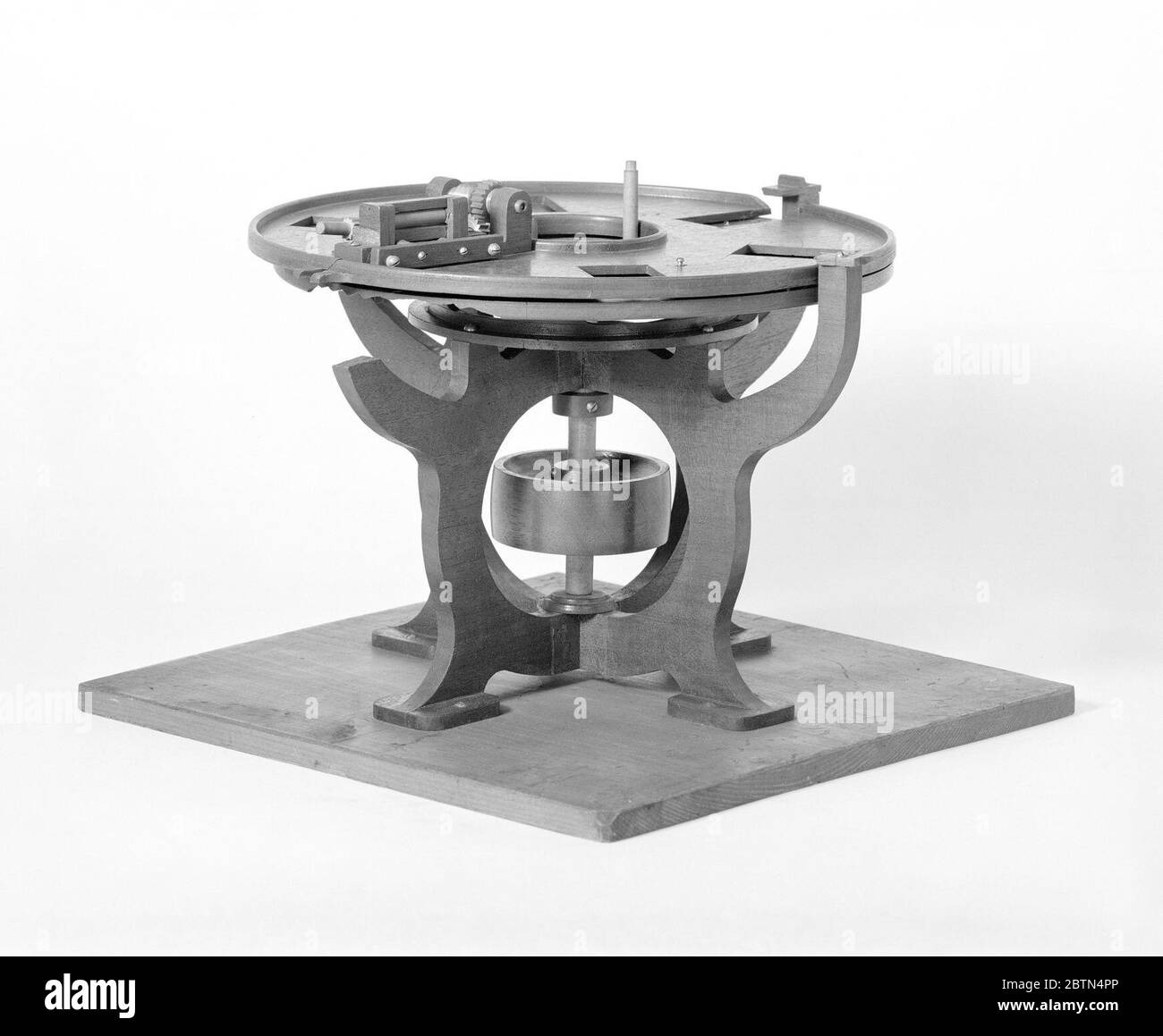 Patent model for trimming machine. This patent model demonstrates an ...