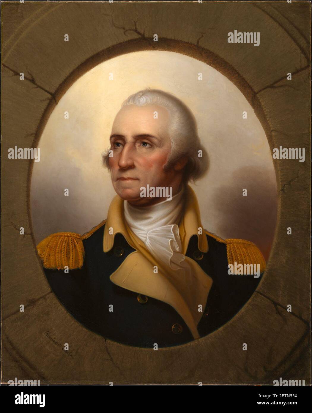 George Washington Porthole type. Rembrandt Peale, son of American ...