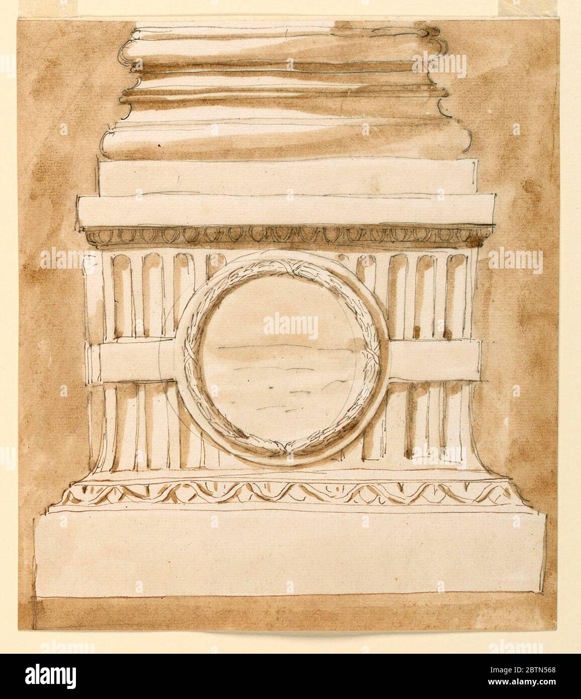Pedestal of a column. Research in ProgressThe main frieze is fluted ...
