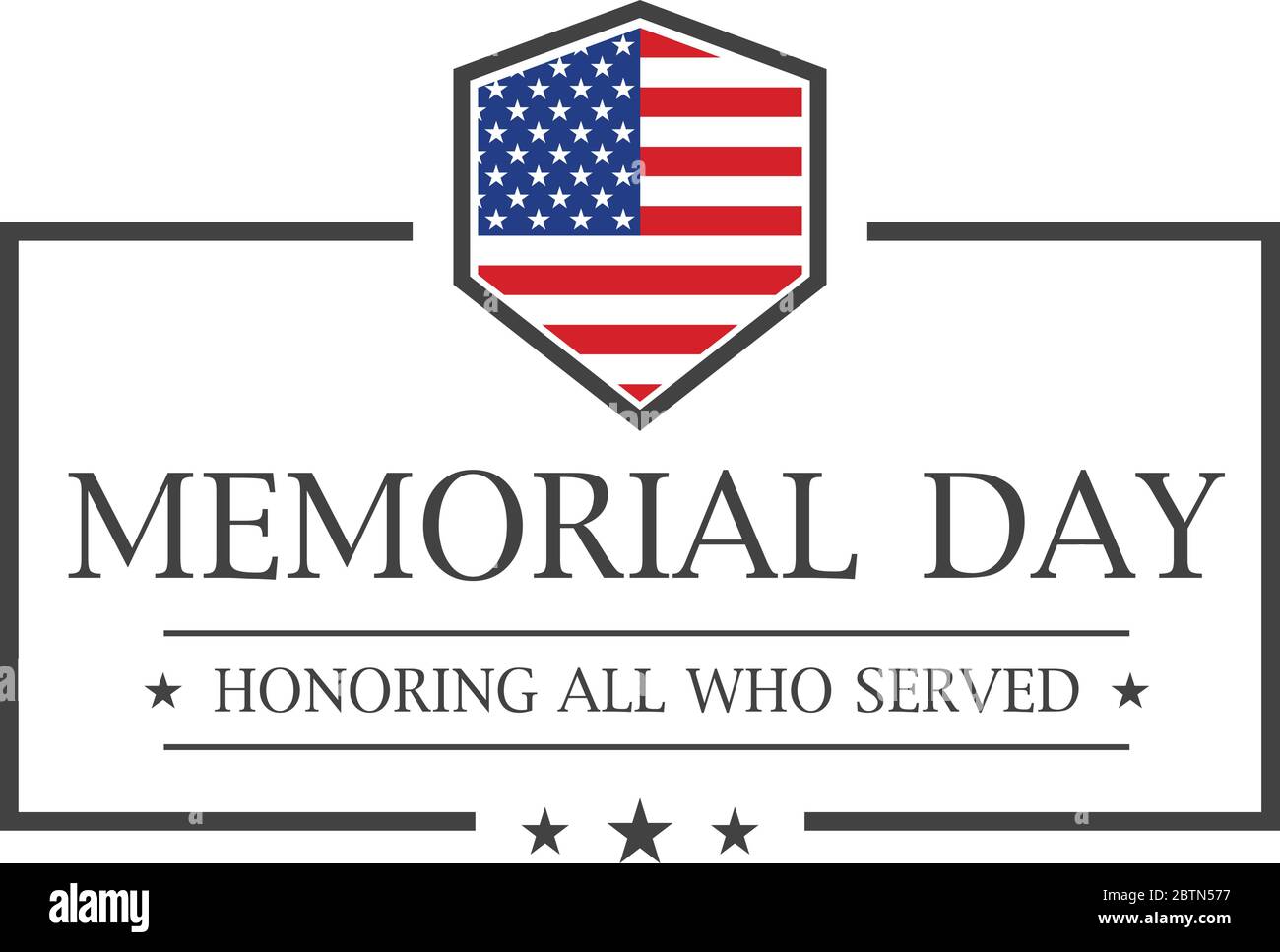 Honoring who served lettering Cut Out Stock Images & Pictures - Alamy
