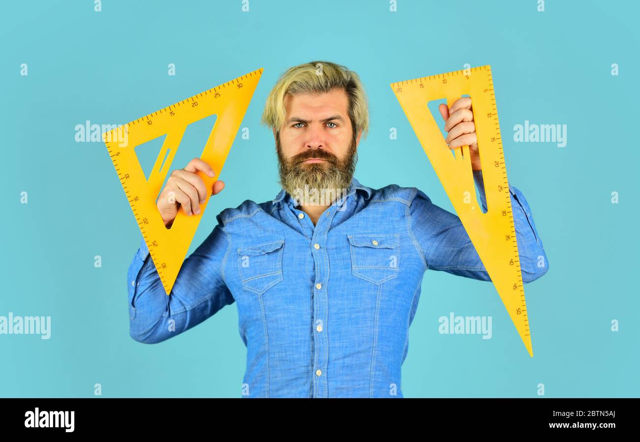 Studying math. Education concept. Drawing lesson. School education ...