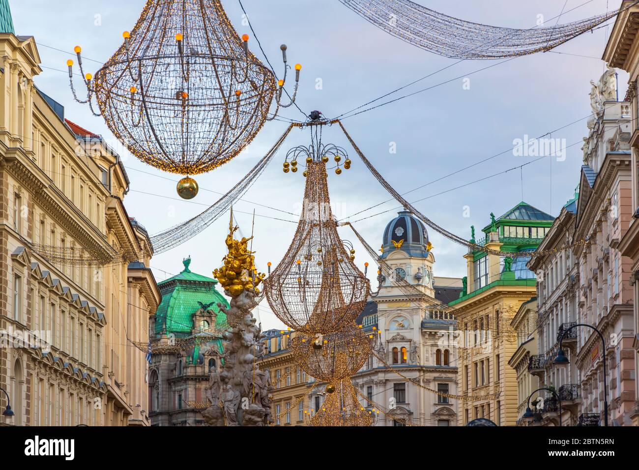 Christmas decoration in Vienna, Austria Stock Photo - Alamy