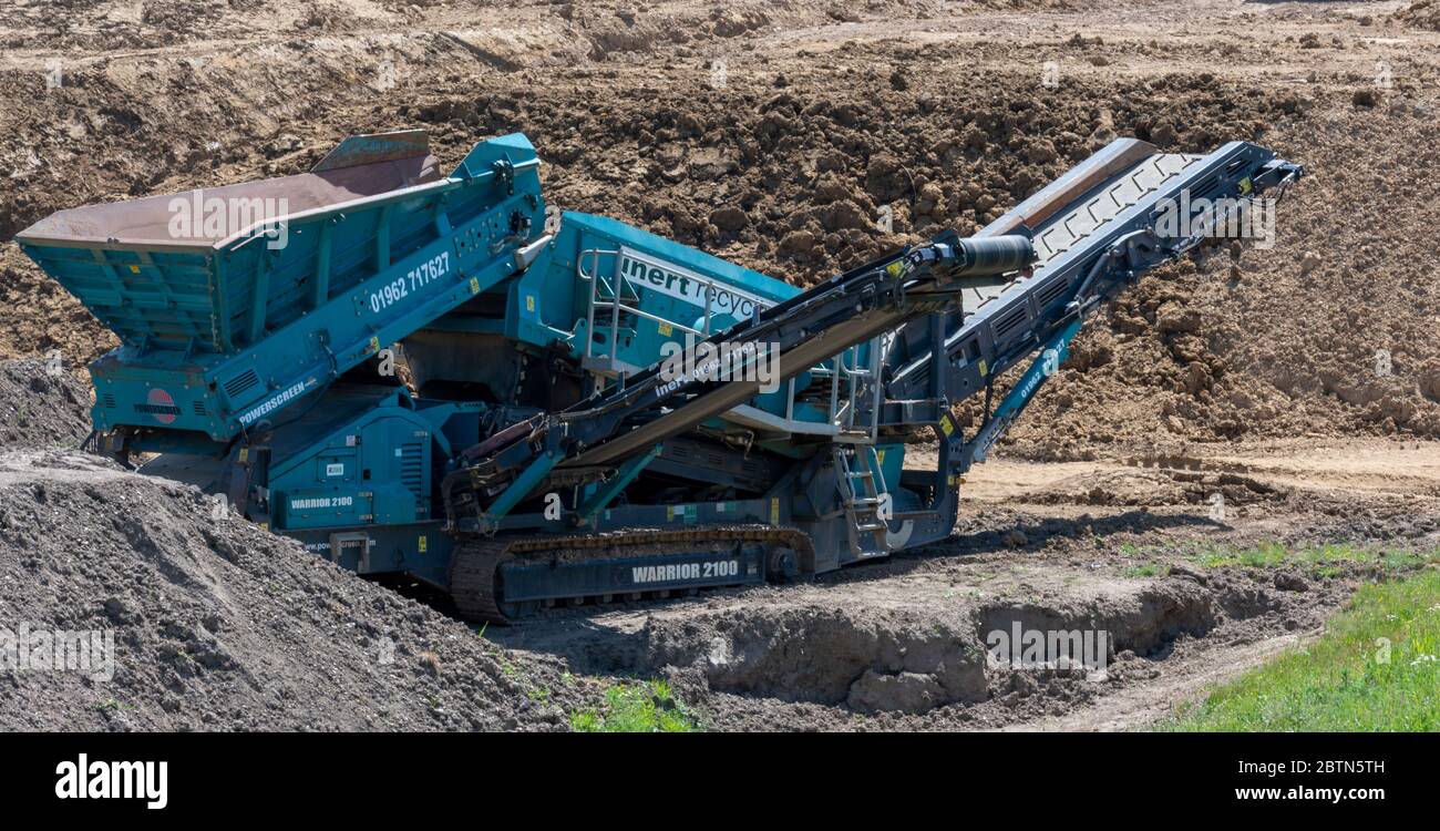 Major earth works in the construction of new golf holes at Boundary ...