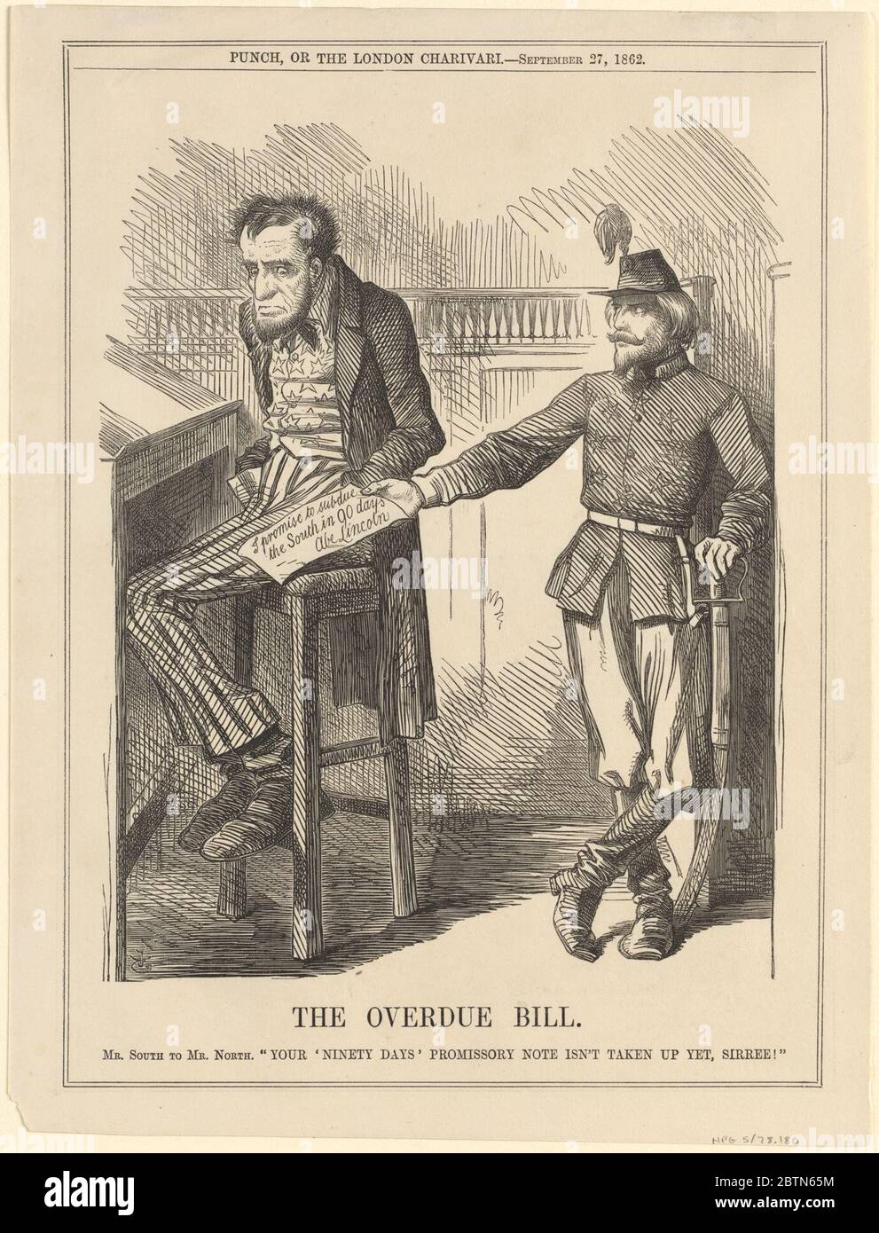 Abraham Lincoln Overdue Bill Stock Photo - Alamy