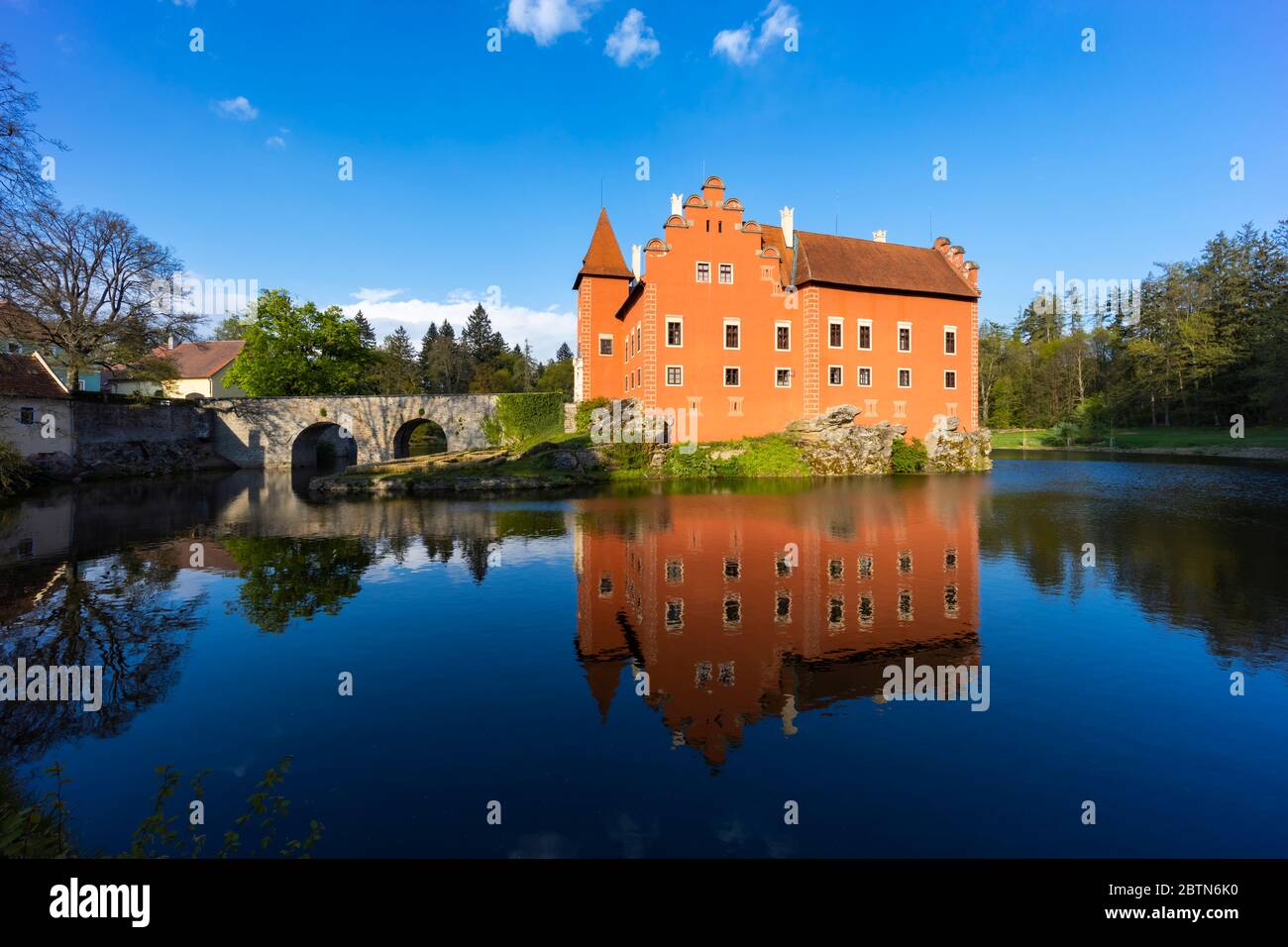 Cervena Lhota castle in Southern Bohemia, Czech Republic Stock Photo ...