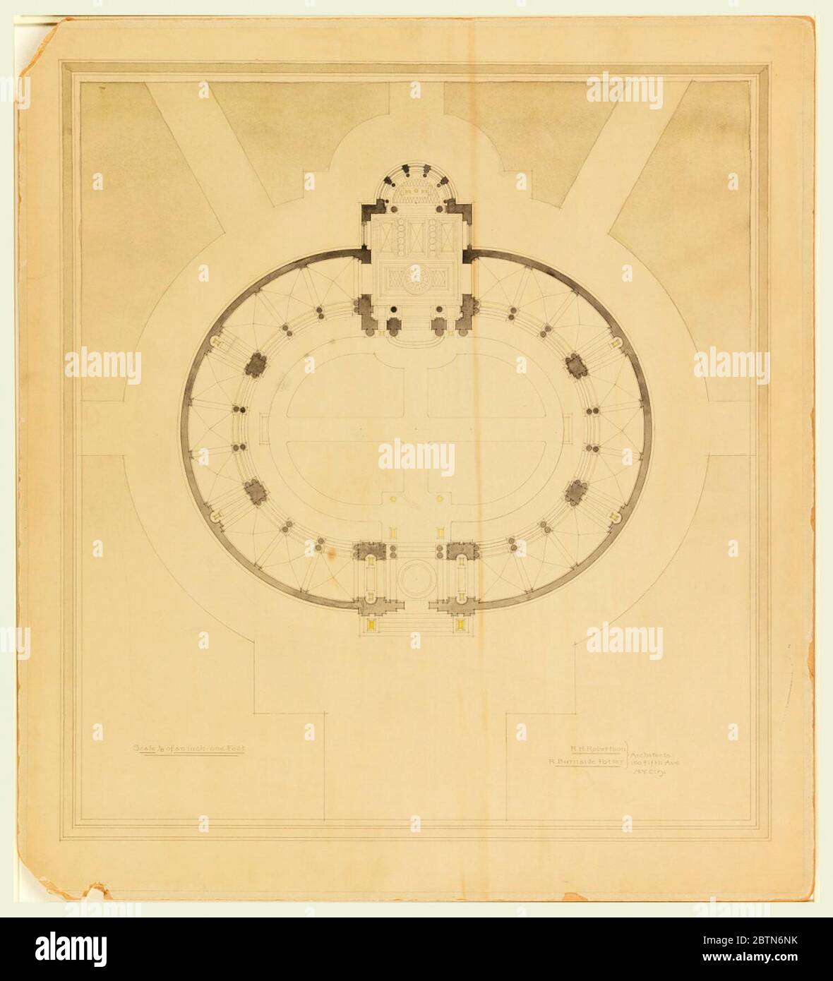 Columned arcade encloses hi-res stock photography and images - Alamy