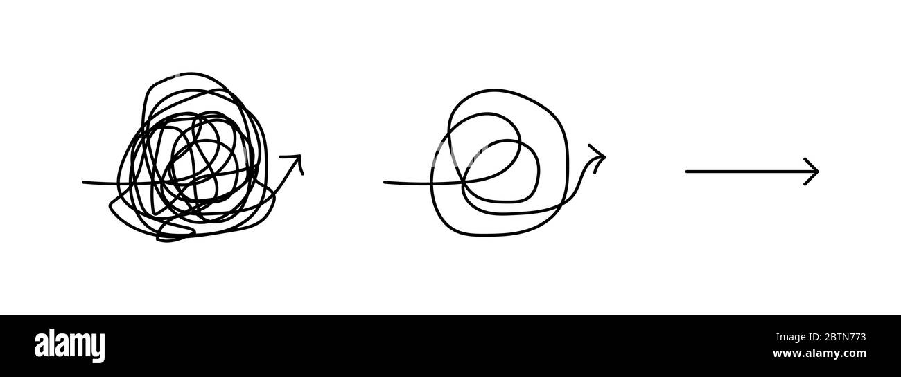 Simplifying graphic icons. Simplifying the complex. Concept of icon ...