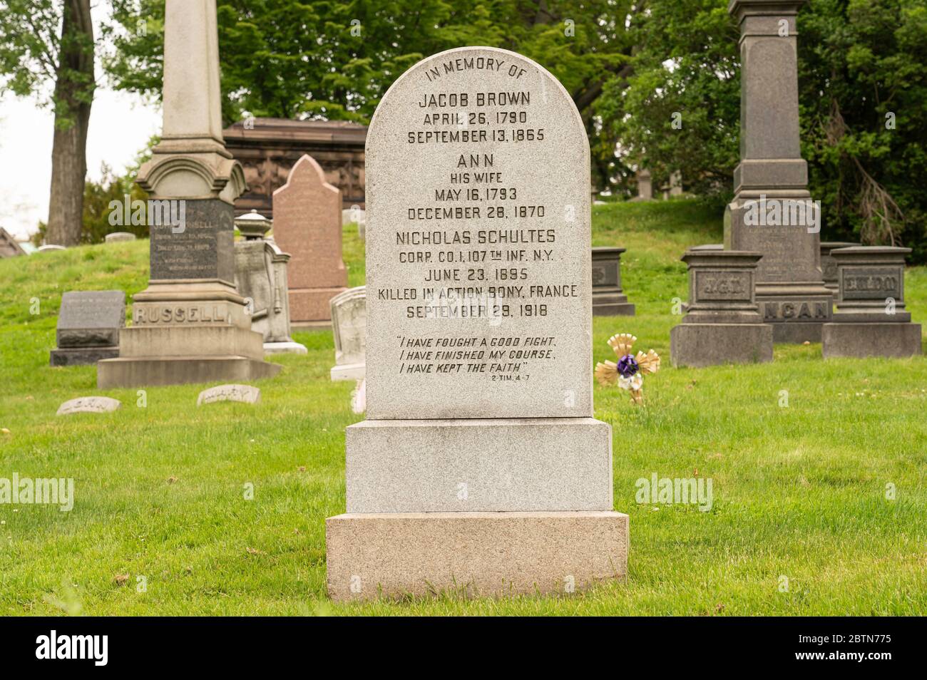 Brooklyn, New York, USA - Green-Wood Cemetery: National Historic Landmark and one of first ...