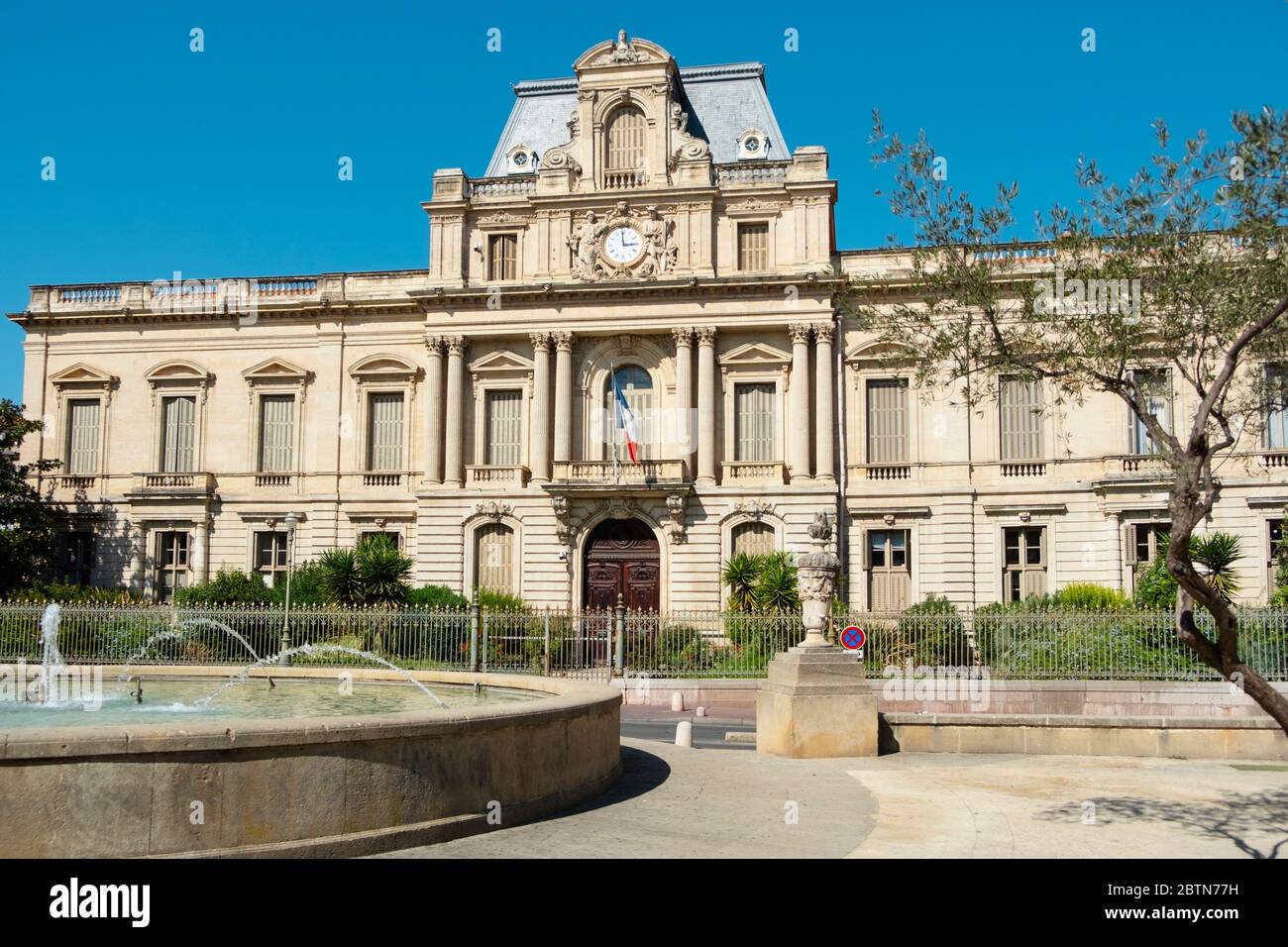 a view of the facade of the Hotel de Prefecture del Herault building ...
