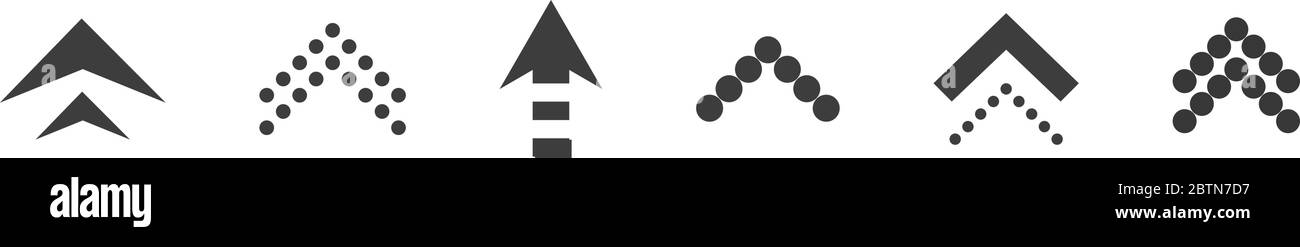 Swipe up set. Swipe up icon. Swipe up black colored. vector collection ...