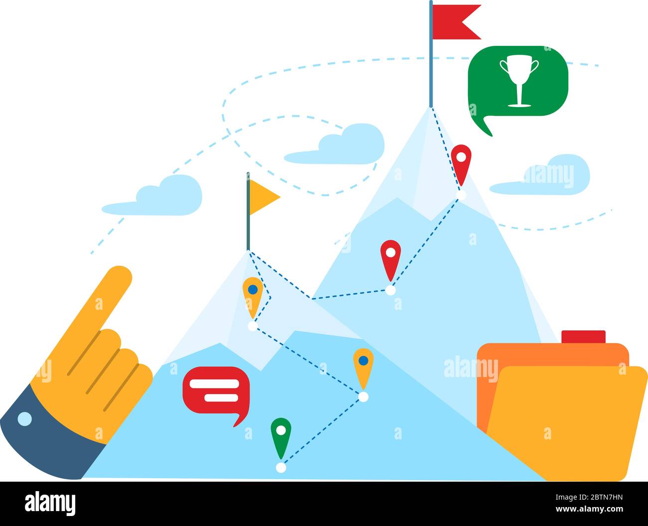 Milestone on a map hi-res stock photography and images - Alamy