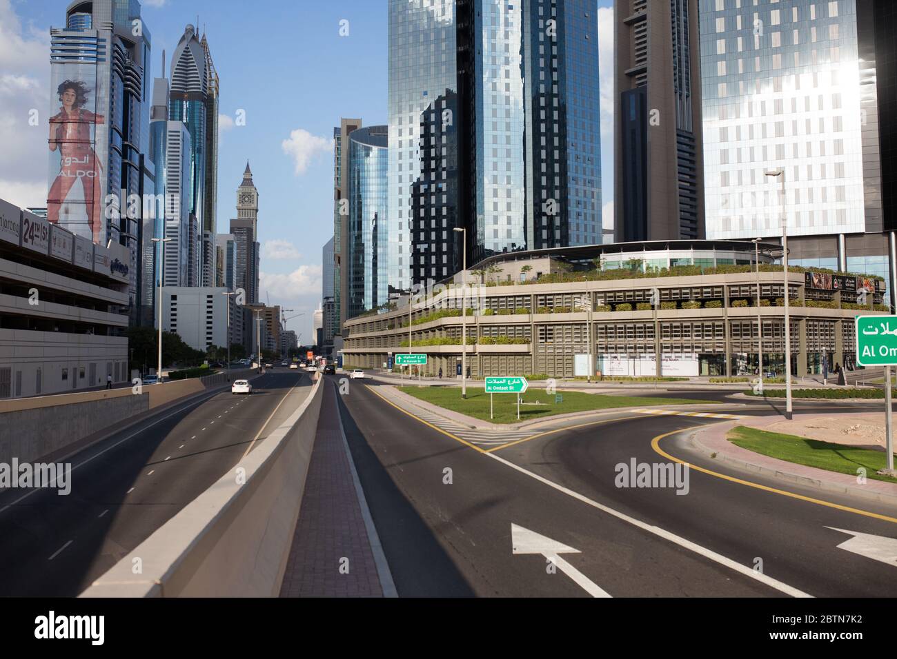 Photo of amazing modern city with beautiful skyscrapers and highway ...