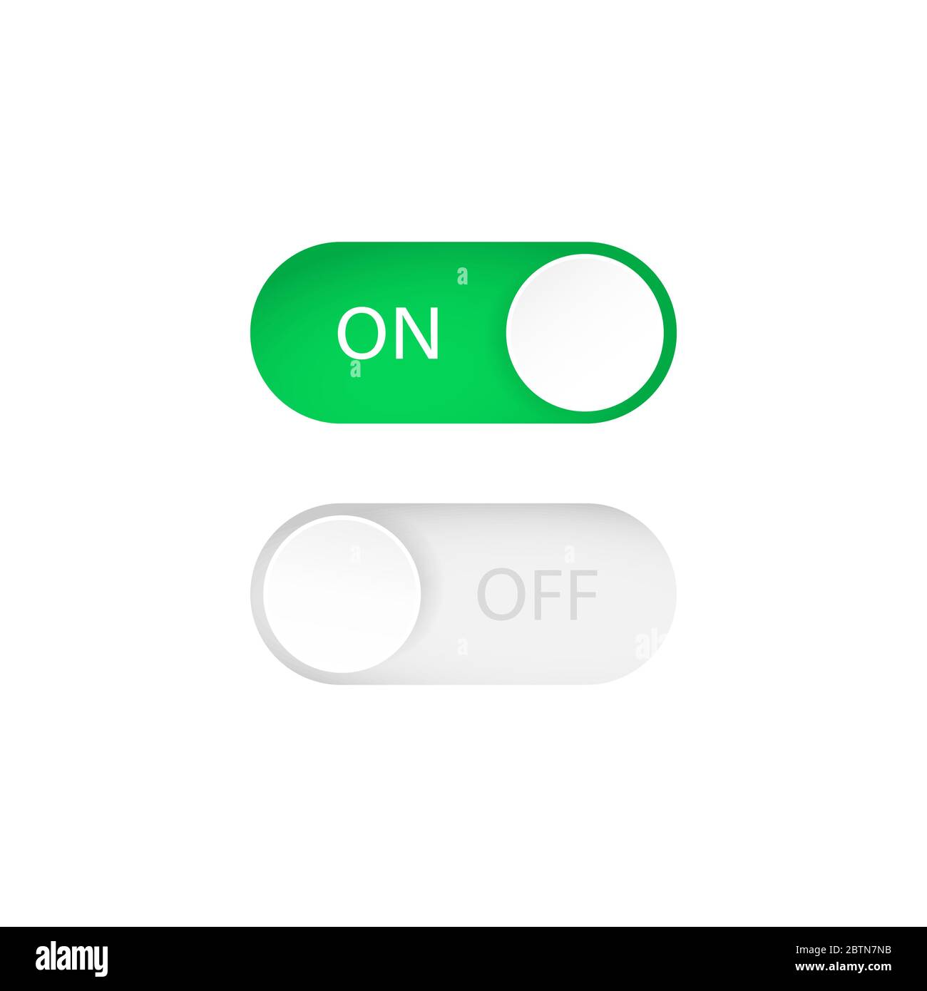 On And Off Toggle Switch Buttons Switch On Or Off Vector Stock Vector Image And Art Alamy