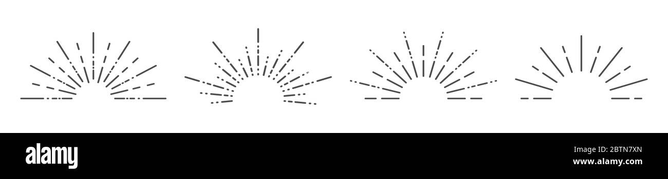 Starburst set on a white background. Isolated background. Vector illustration Stock Vector Image ...