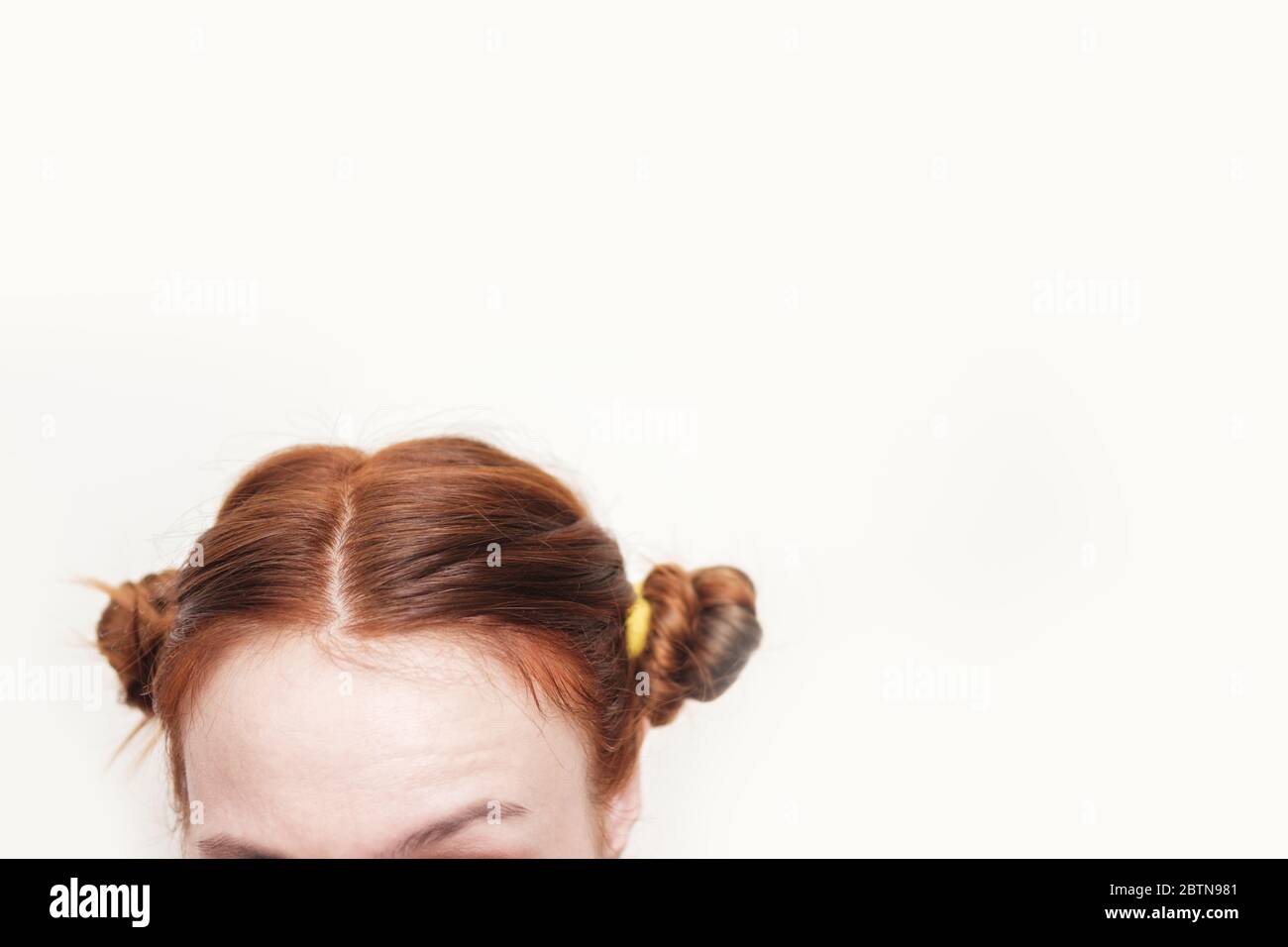 Red Hair Bun Tumblr