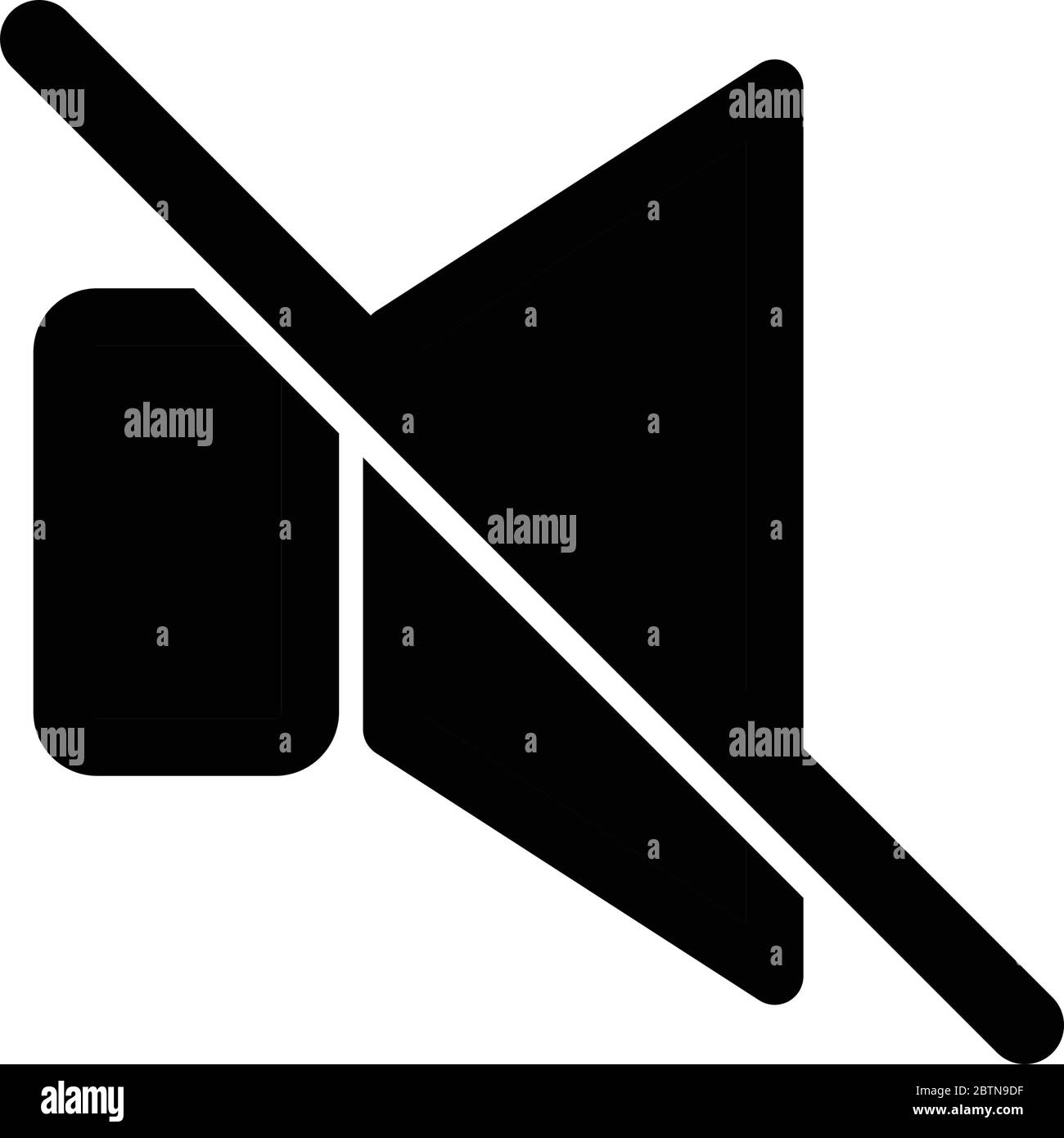 No sound sign Stop sound icon prohibiting sing Stock Vector Image & Art ...