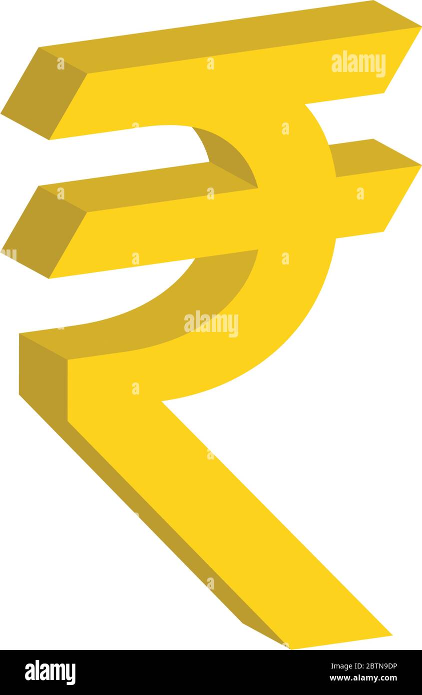 Rupee 3d Stock Vector Images - Alamy